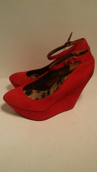Sam Edelman Quinn Suede Platform ankle wedge – Labelz Reborn